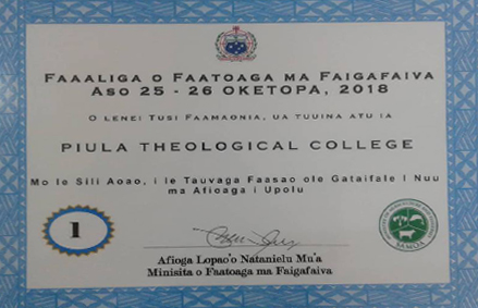 School Developments – Piula Theological College